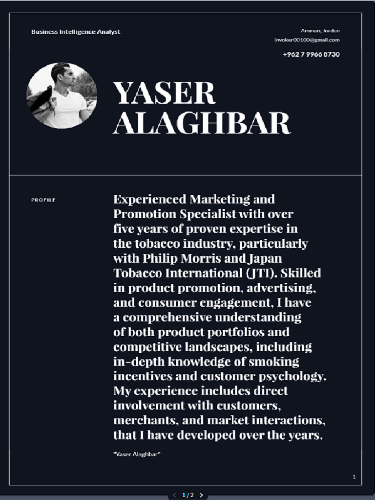 Yaser CV | PDF