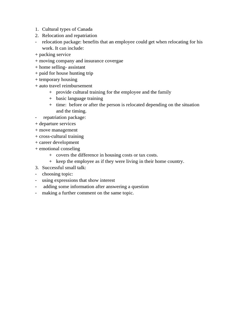 Cultural Types of Canada | PDF