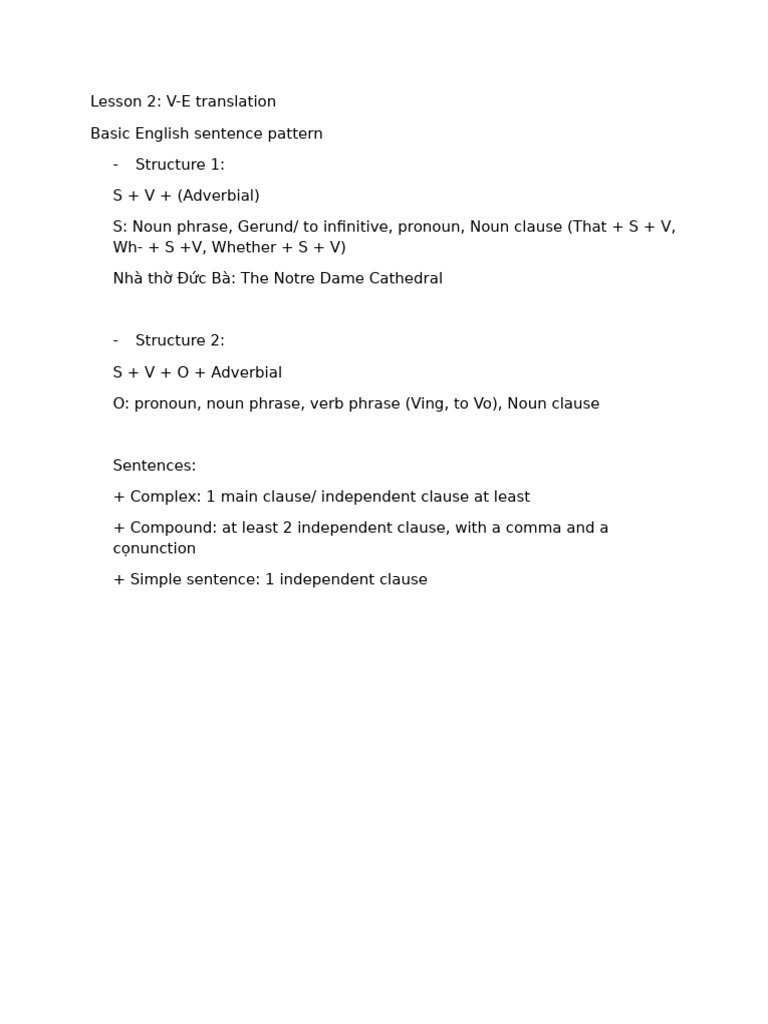 Basic Tranlation | PDF