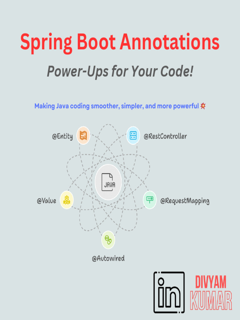 Spring Boot Annotations 1730991954 | PDF | Annotation | Databases