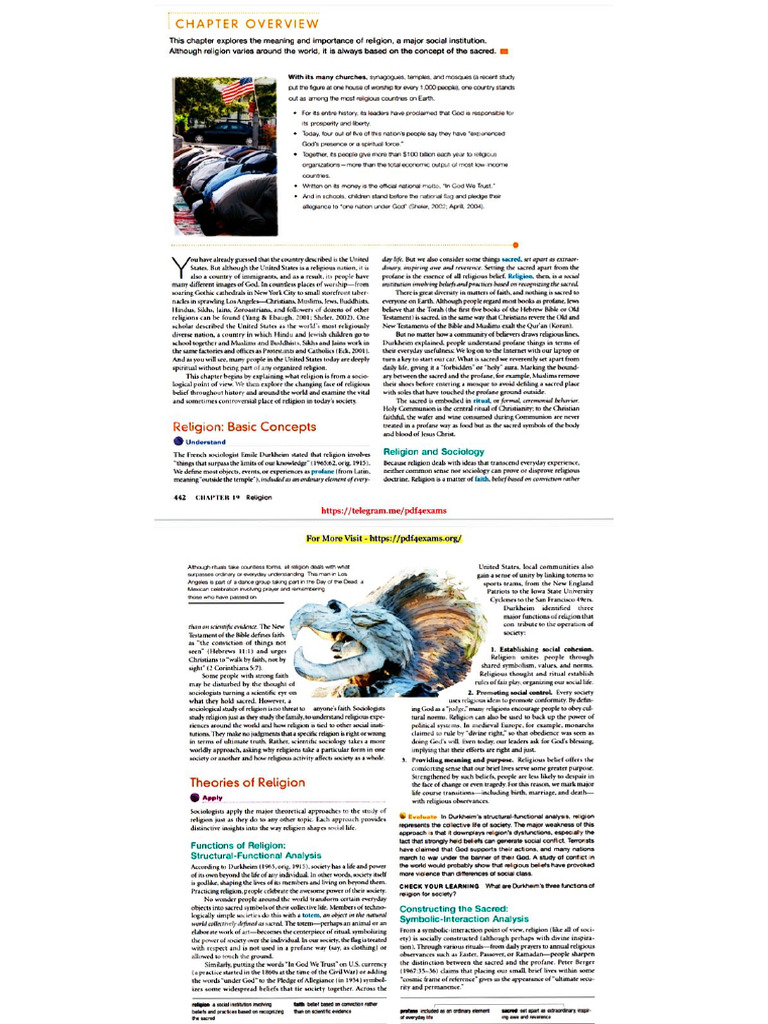 Religion Unit 1 | PDF