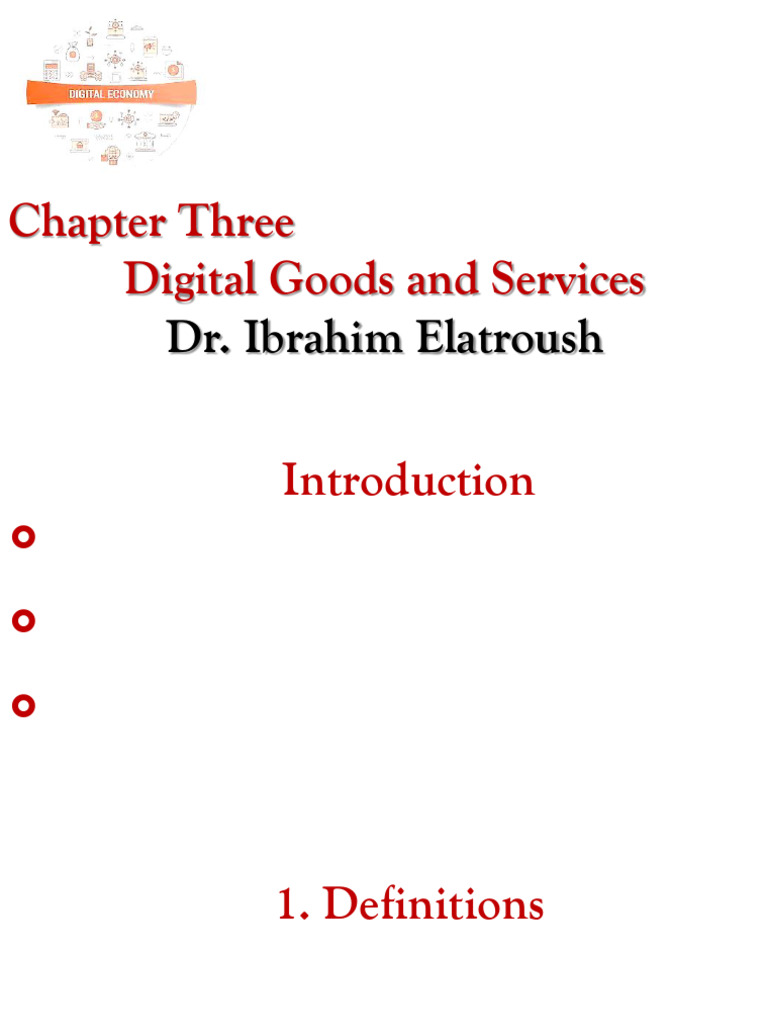 Ch3 Digital Goods & Services | PDF | Goods | Subscription Business Model