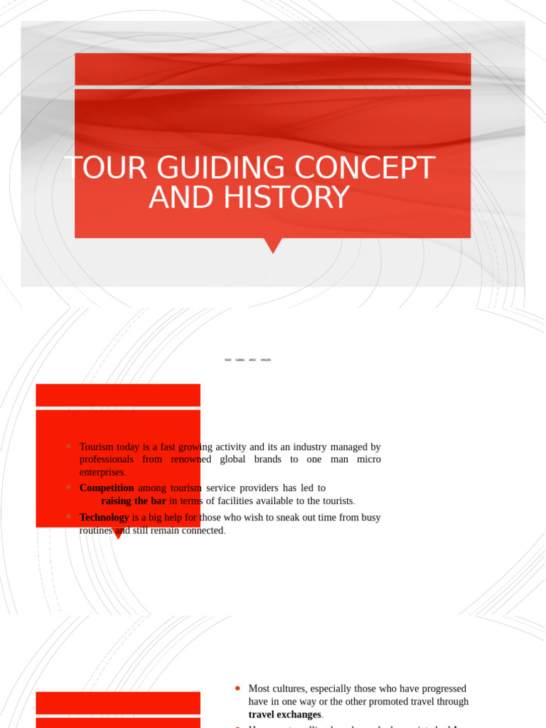 Tour Guiding PPT-1 | PDF | Knowledge | Tourism