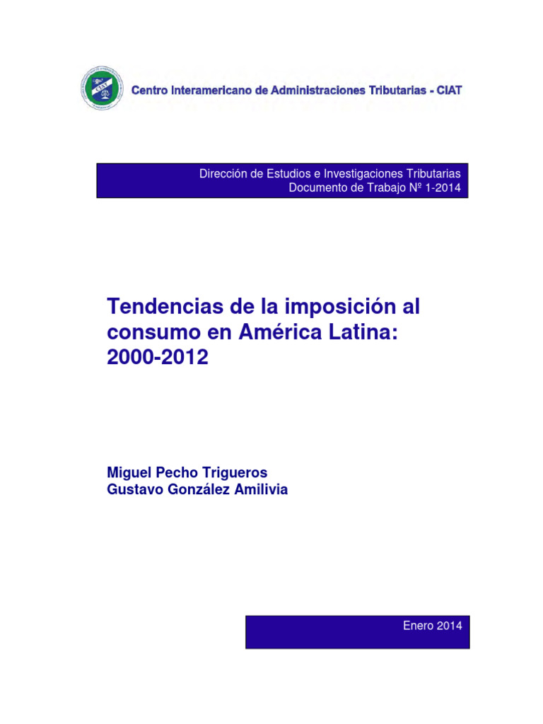 2014 DT 01 Tendencias ISC | PDF | Impuestos | Exterioridad