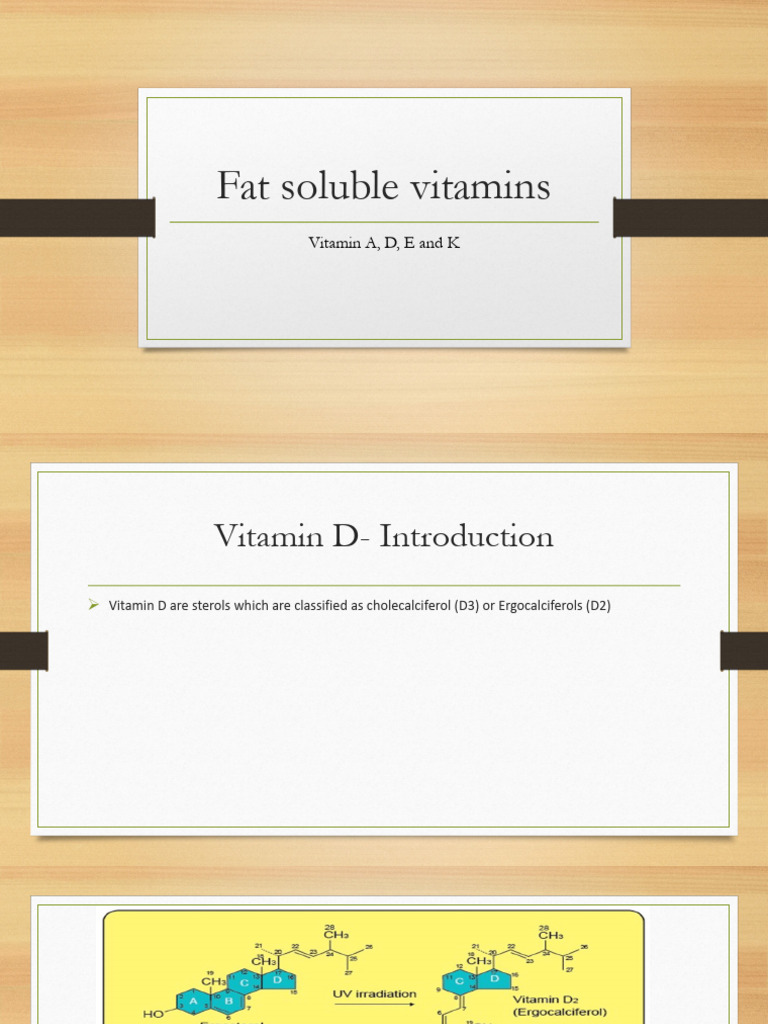 Comprehensive Guide to Fat Soluble Vitamins | PDF | Vitamin D | Vitamin E