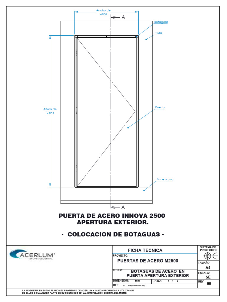 FT - M2500 - Colocacion de Botaguas de Acero - 00 | PDF