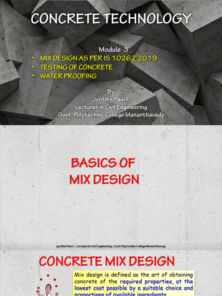 Concrete Technology | PDF | Concrete | Strength Of Materials