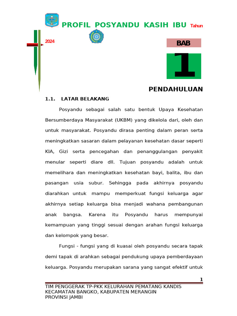 PROFIL Posyandu 2024 | PDF | Ilmu Sosial | Pengembangan Diri