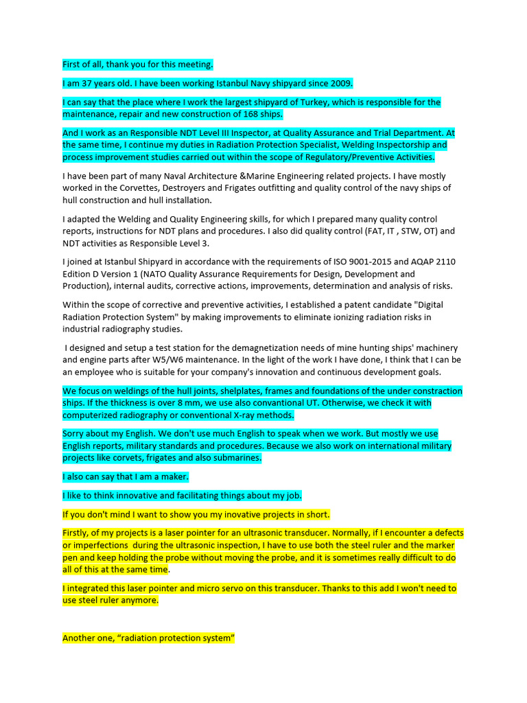 UT Quality EU Interview | PDF | Nondestructive Testing