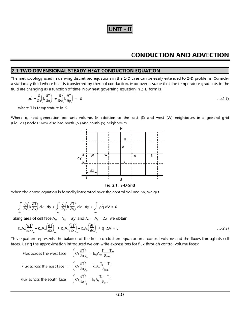 CFD unit2 | PDF | Thermal Conduction | Computational Fluid Dynamics