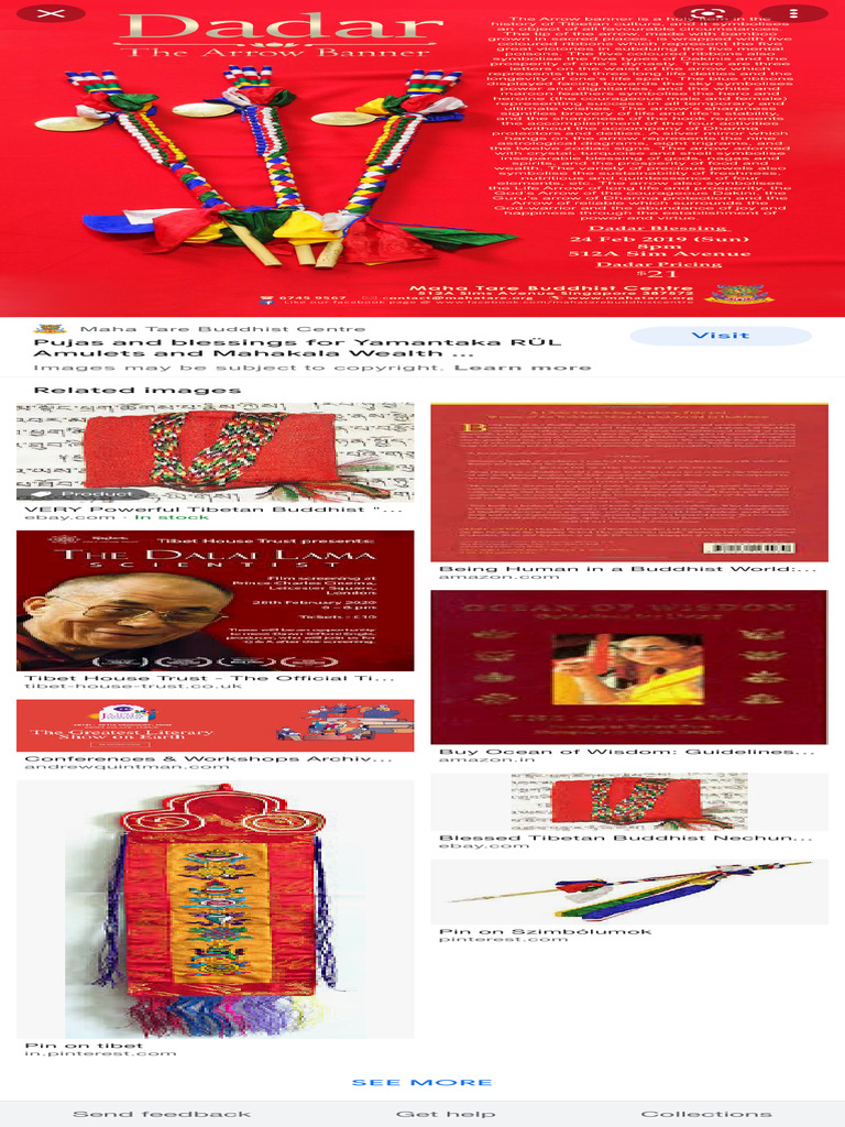 Dadar Tibetan Arrow For Puja Information | PDF | Vajrayana | Tibet