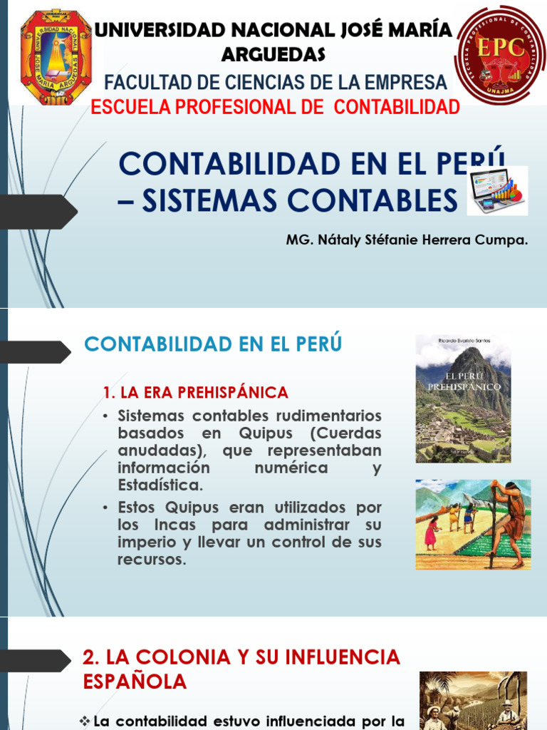 Contabilidad en El Perú - Sistemas Contables | PDF