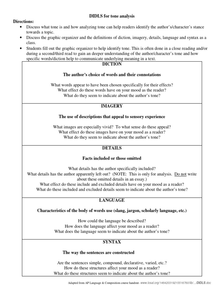 DIDLS Handout | PDF | Word | Tone (Linguistics)