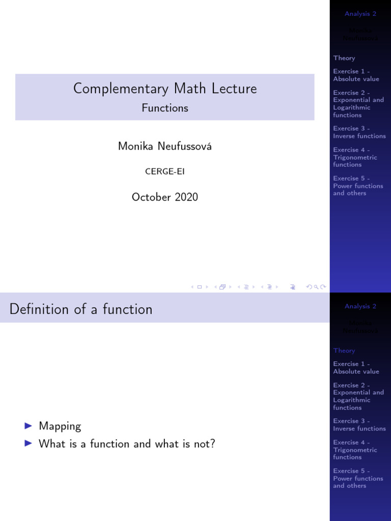 CML_2 | PDF | Function (Mathematics) | Exponentiation