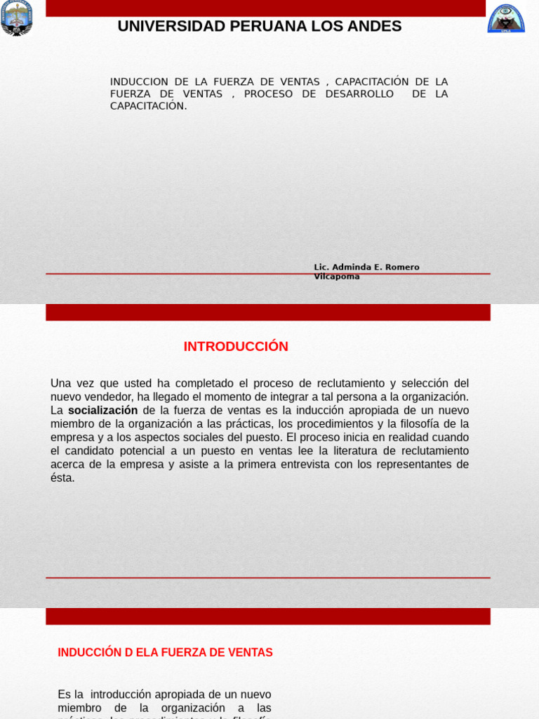 Induccion de La Fuerza de Ventas | PDF | Business | Reclutamiento
