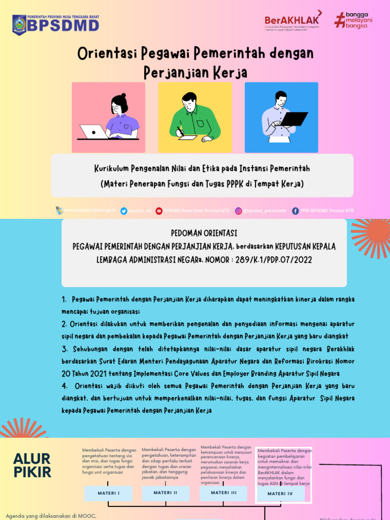 MATERI Overview Orientasi PPPK+PENERAPAN FUNGSI DAN TUGAS ASN DI TEMPAT KERJA | PDF