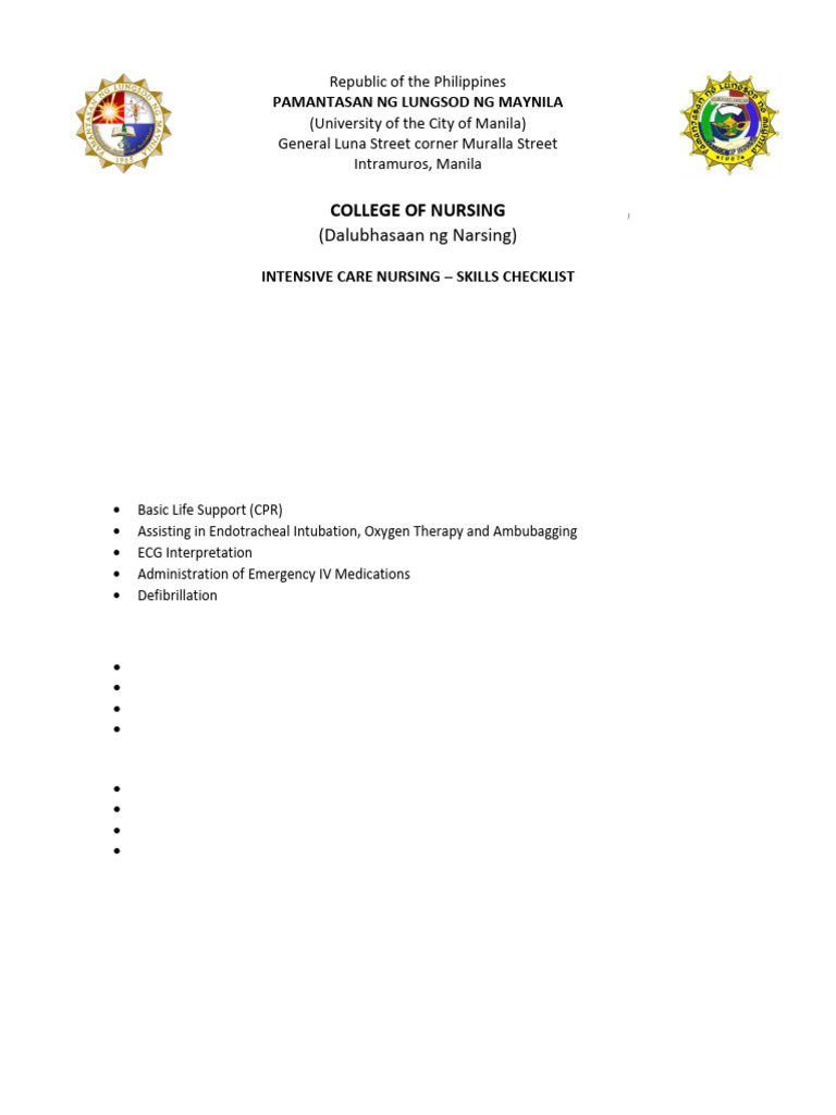 ACLS & Megacode Checklist For Students | PDF | Cardiac Arrest ...