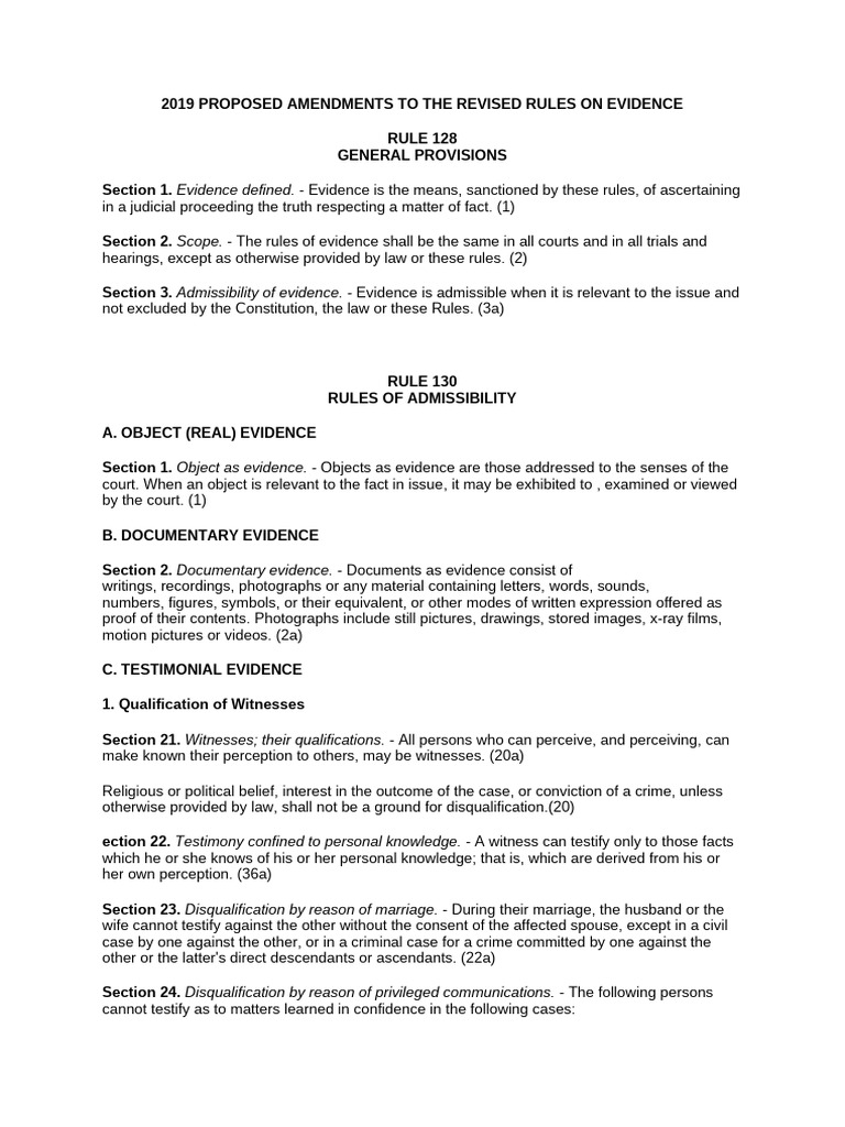 Week 10-Rules of Court | PDF | Witness | Evidence (Law)