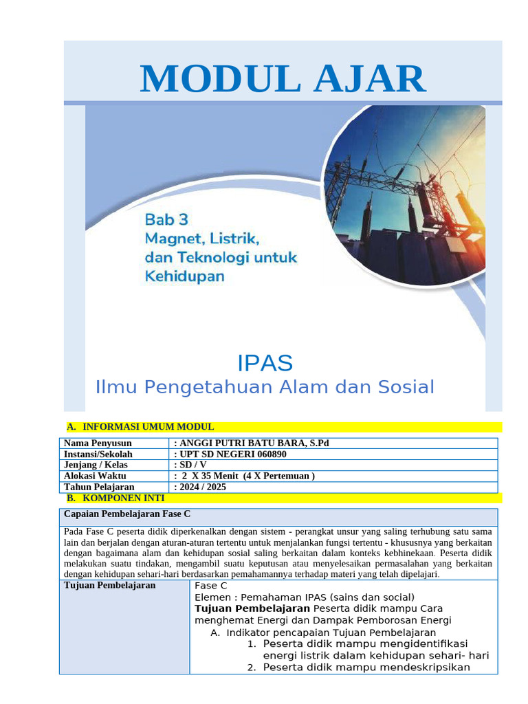 BAB 3 - MA IPAS Kls 5 | PDF | Sains & Matematika | Komputer