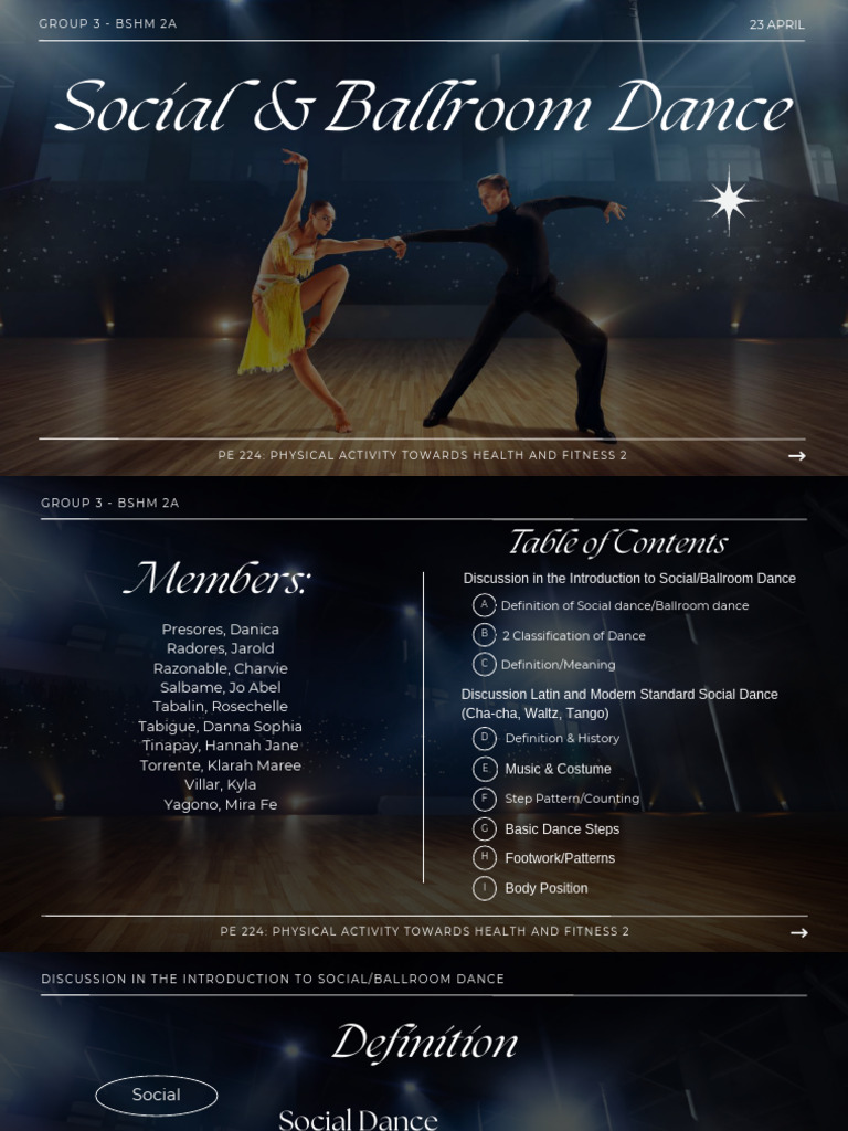 Pe Group-3 | PDF | Ballroom Dance | Dances