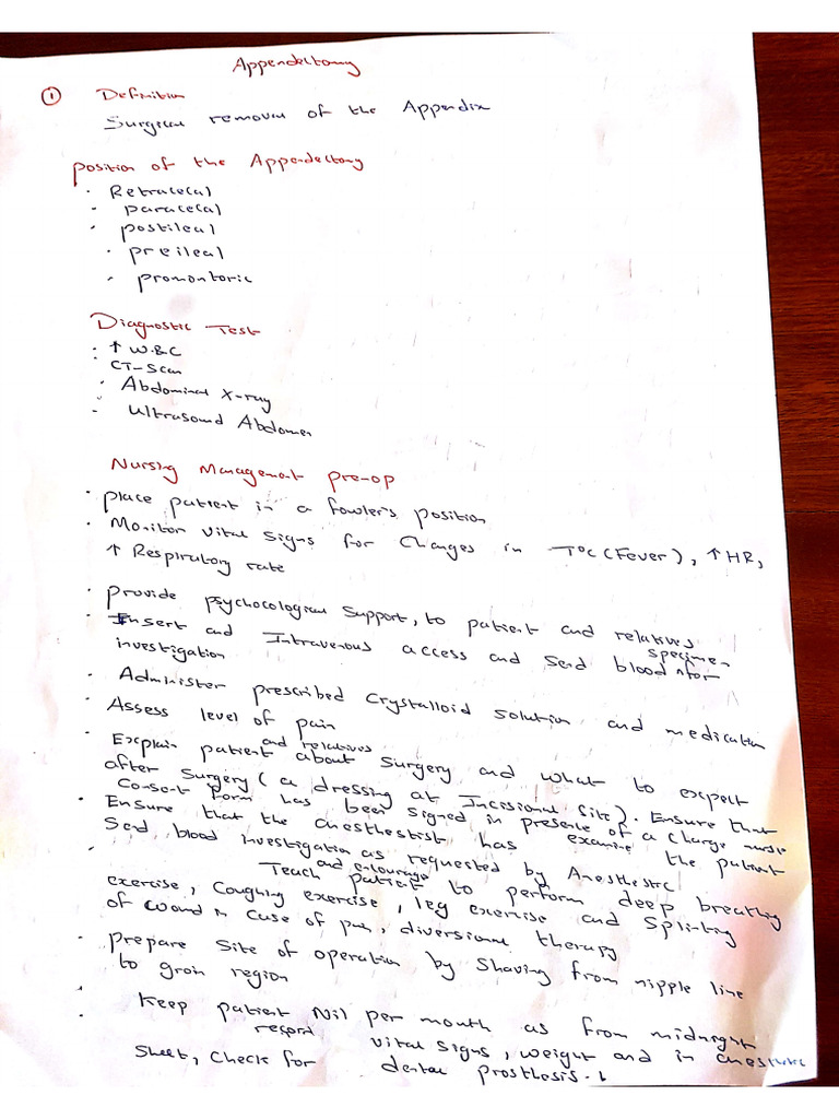 Appendectomy | PDF
