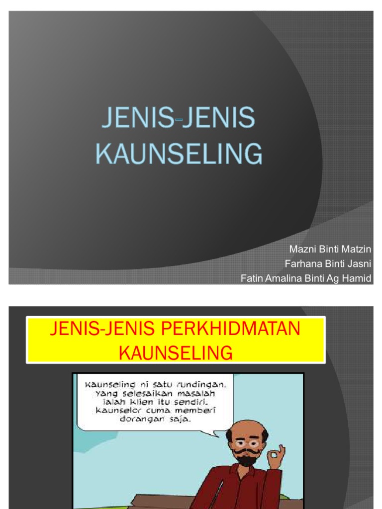 Jenis-Jenis Kaunseling | PDF