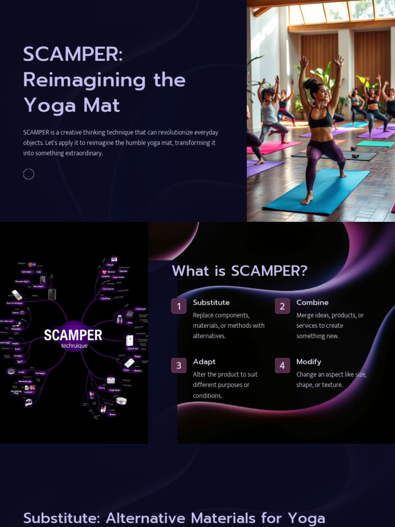 SCAMPER Reimagining The Yoga Mat - PPTX 20241105 090549 0000 | PDF