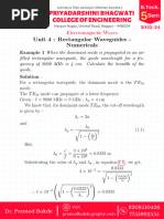 Anna University Solved Problems - UNIT 4 | PDF | Waveguide | Wavelength