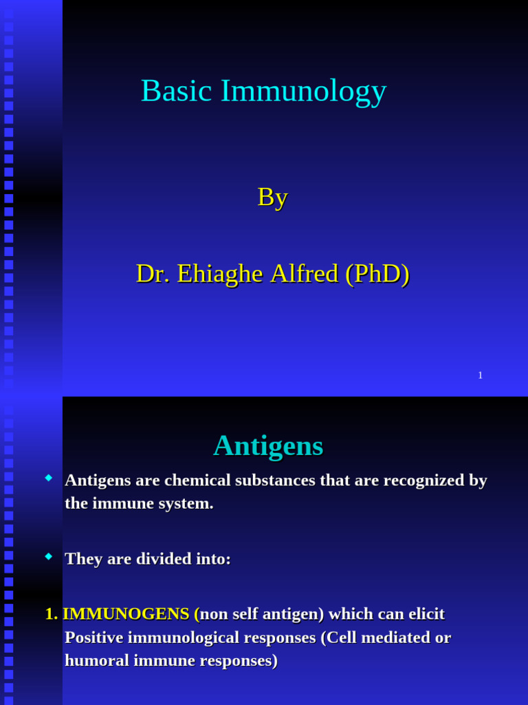 Immunology by DR Ehiaghe Alfred-1 | PDF | Antibody | Lymphatic System