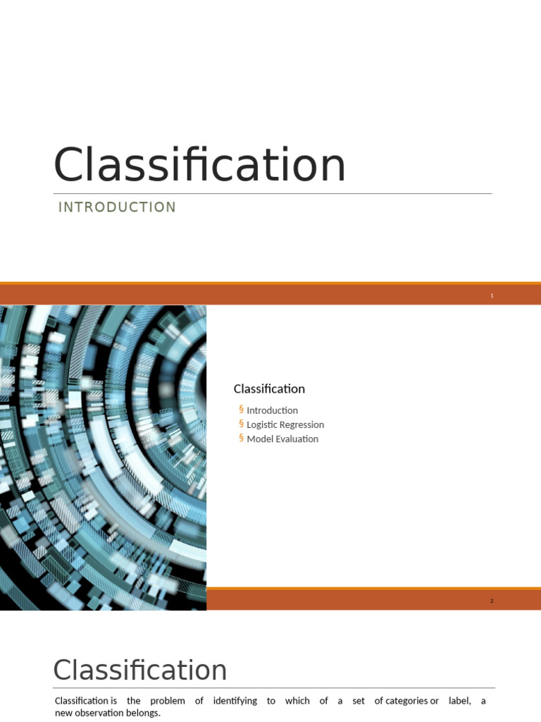 Classification Basics | PDF | Statistical Classification | Logistic ... Classification Basics | PDF | Statistical Classification | Logistic ...