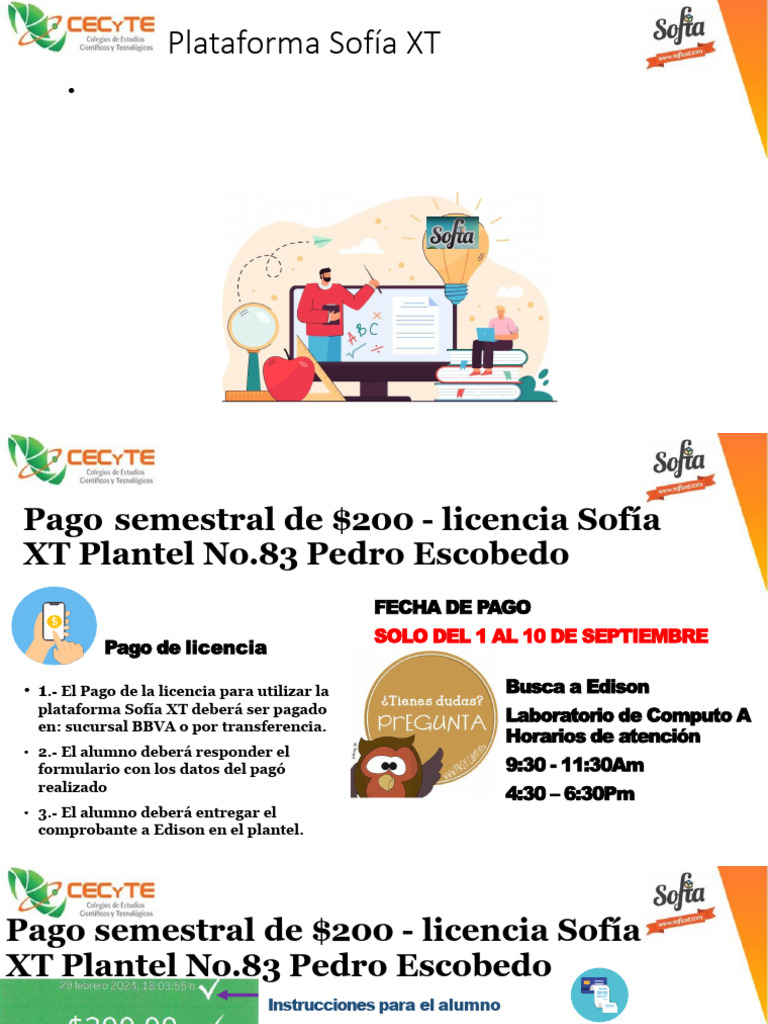 Plataforma Sofía XT+++ | PDF