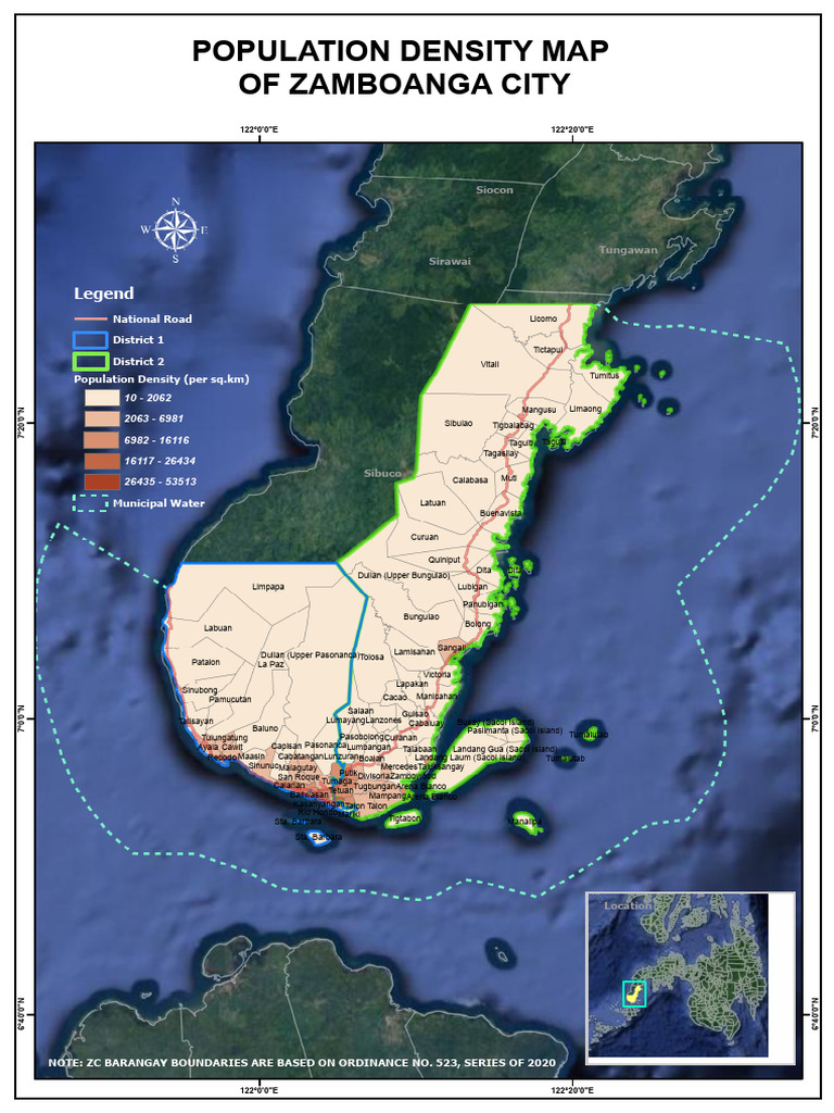 Zamboanga City Barangay Map | PDF