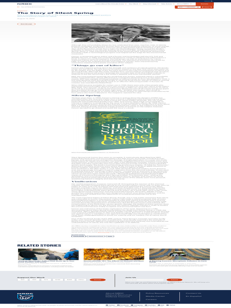 The Story of Silent Spring | PDF