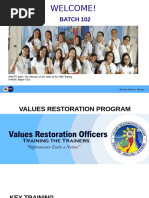 Values Restoration Program Overview | PDF | Religious Behaviour And ...