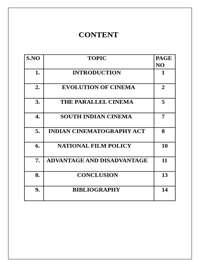 Evolution of Indian Cinema Overview | PDF | Cinema Of India ...
