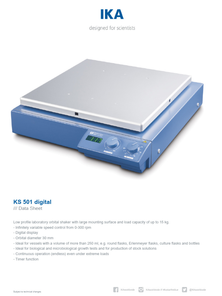Low Profile Digital Orbital Shaker 15kg | PDF