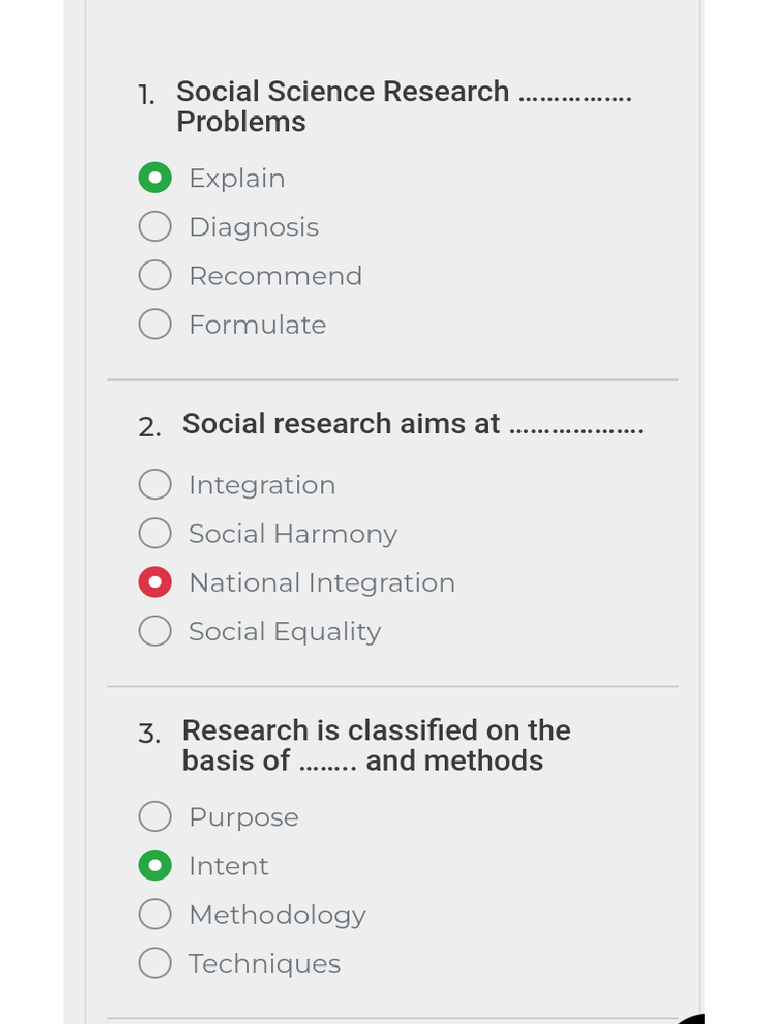 Fundamentals of Research - MCQs | PDF