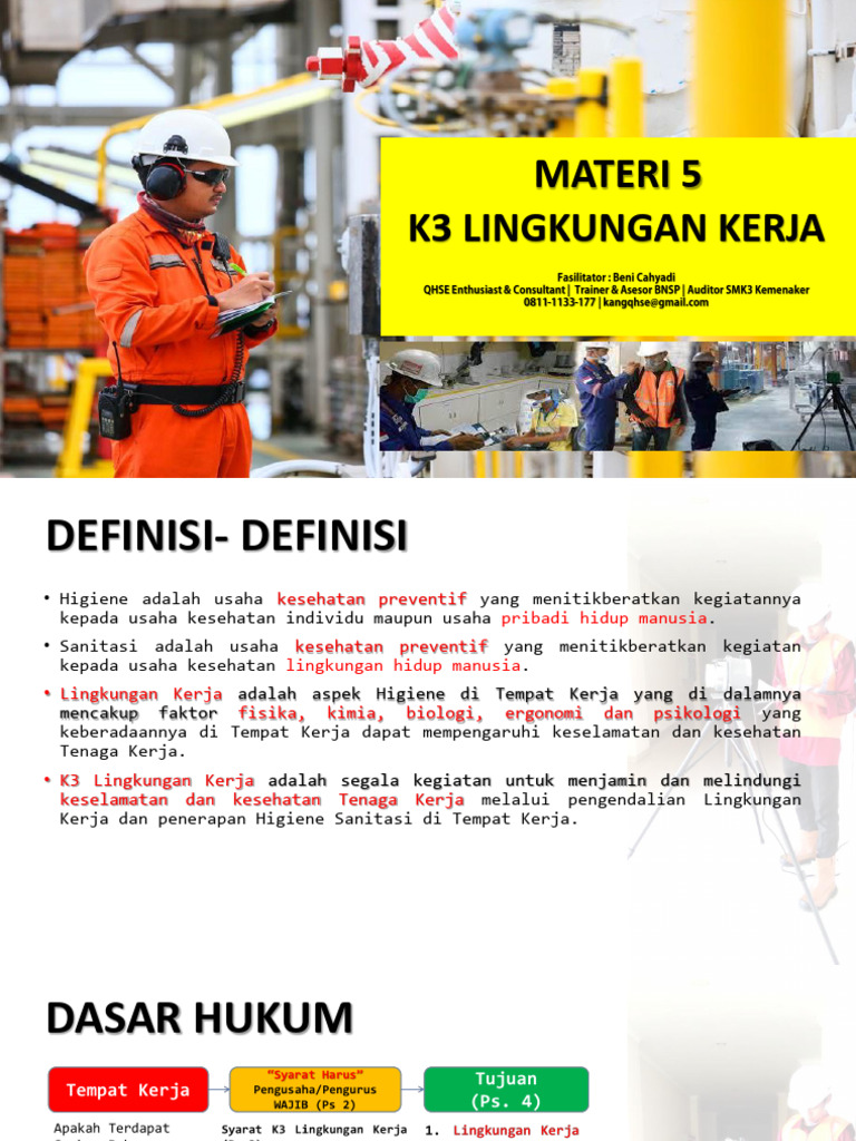 K3 Lingkungan Kerja - BC - Rev0 | PDF