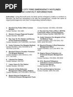 Makati City Emergency Contact Numbers | PDF | Technology & Engineering