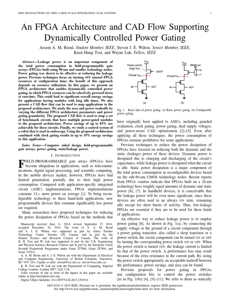imp_powergating fpga 2 | PDF | Field Programmable Gate Array | Electronic Circuits