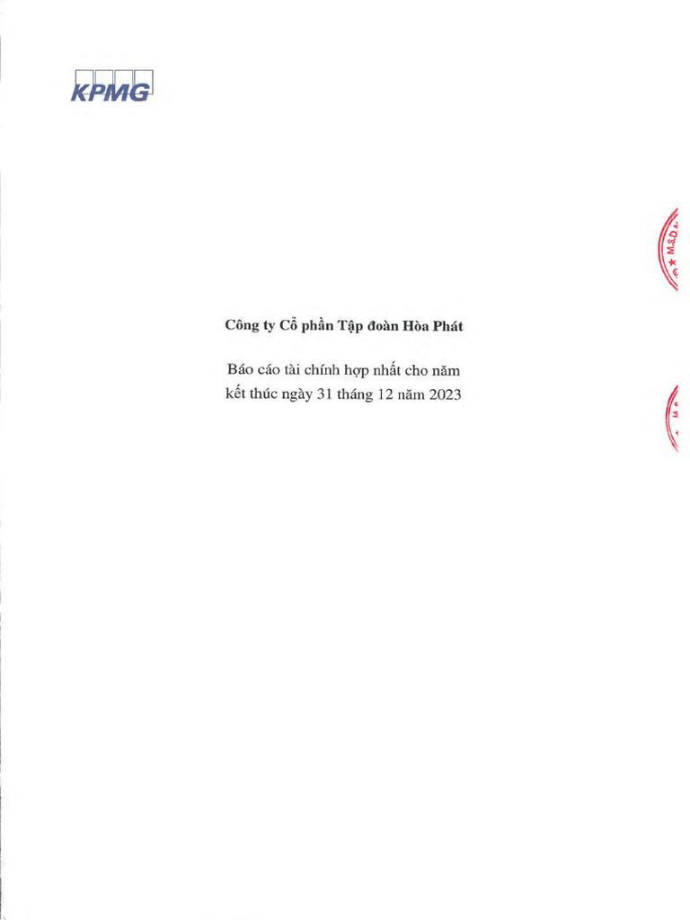 BCTC Hop Nhat Nam 2023 Kiem Toan | PDF