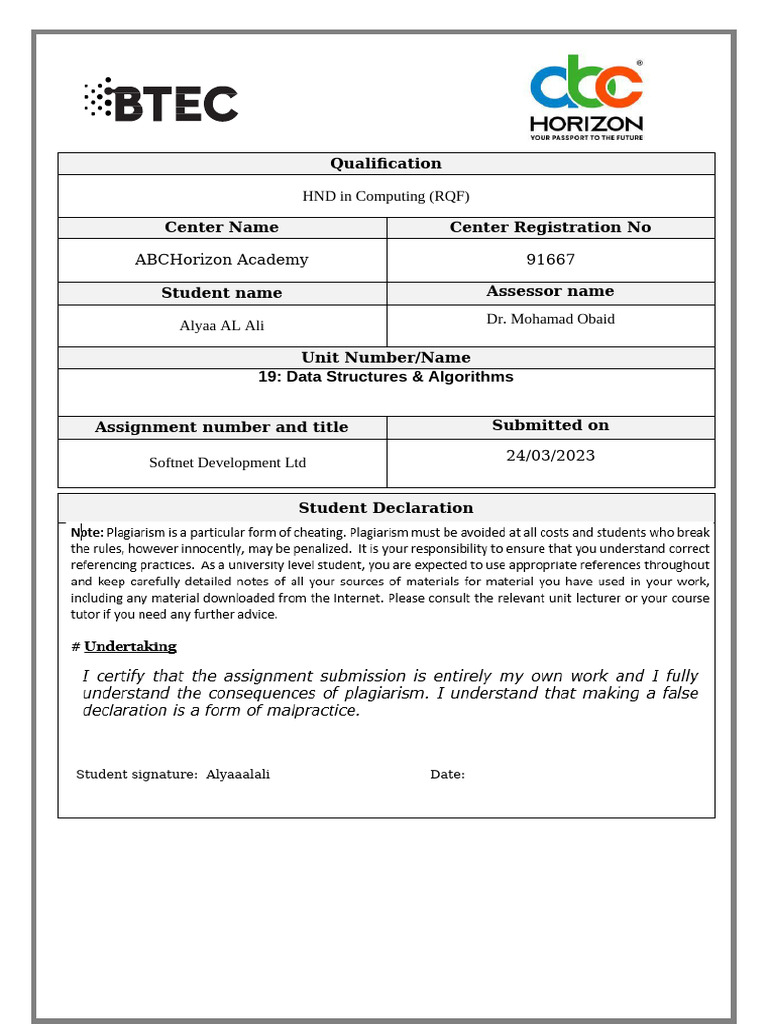 Assignment Coversheet English Edited 1 Pdf Queue Abstract Data 3023