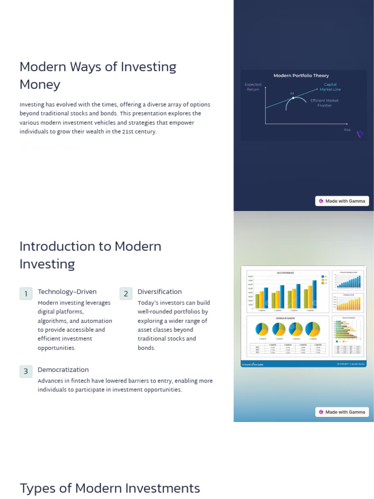 Modern Investment Strategies Explained | PDF | Investing | Exchange ...
