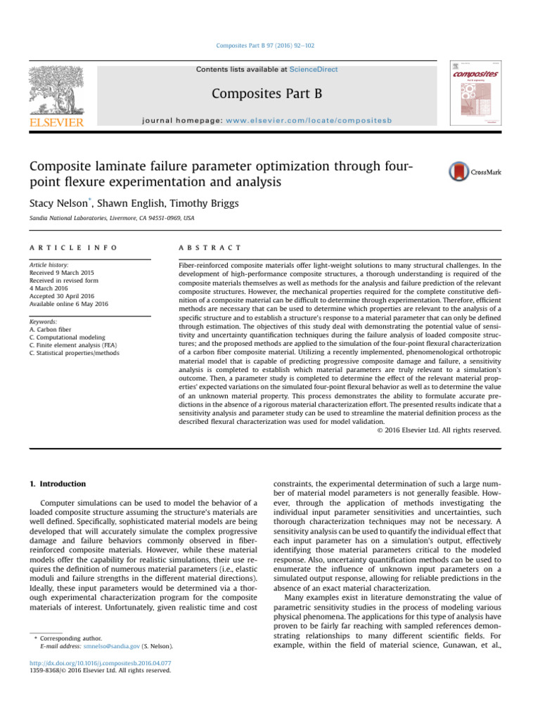 Composite Laminate Failure Parameter Optimization Throu - 2016 ...