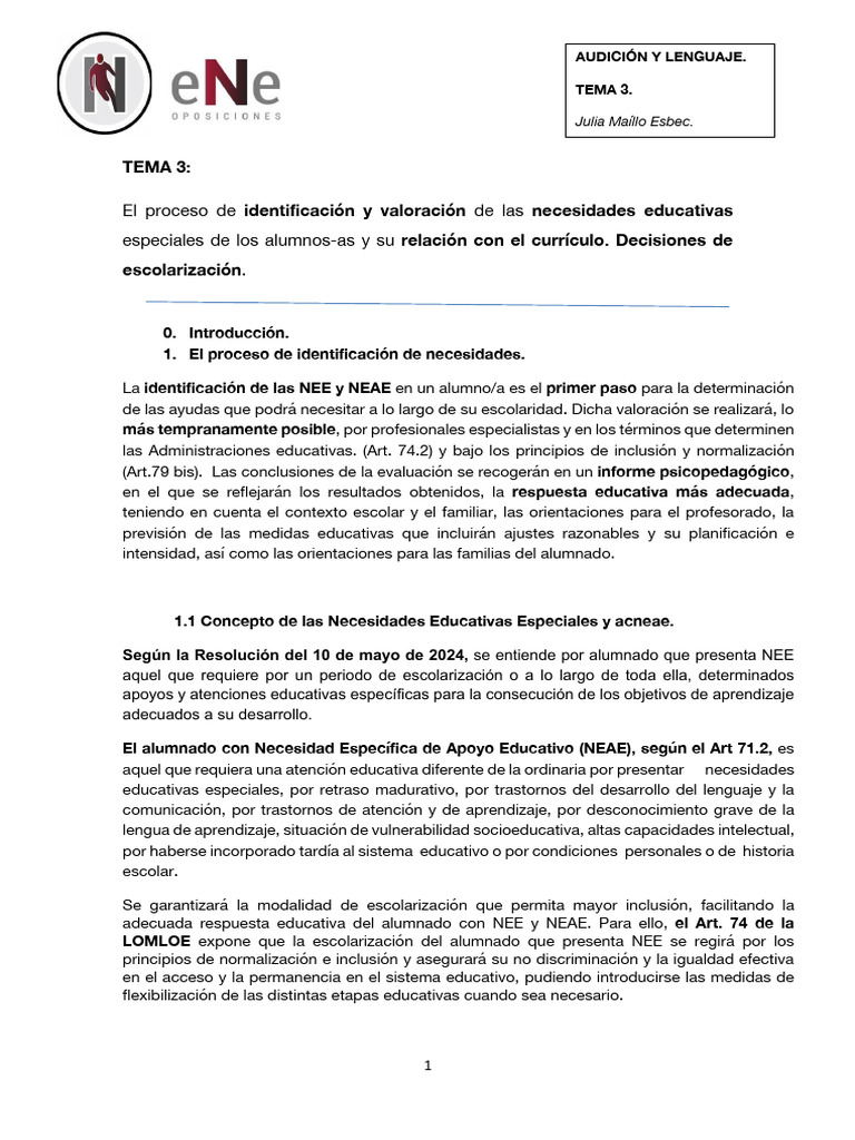 Tema 3 Ene 24-25 | PDF | Evaluación | Plan de estudios