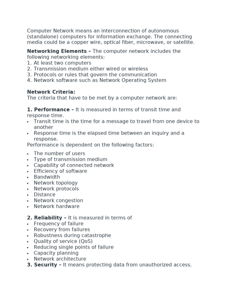 Computer Network Means An Interconnection of Autonomous | PDF | Computer Network | Network Topology