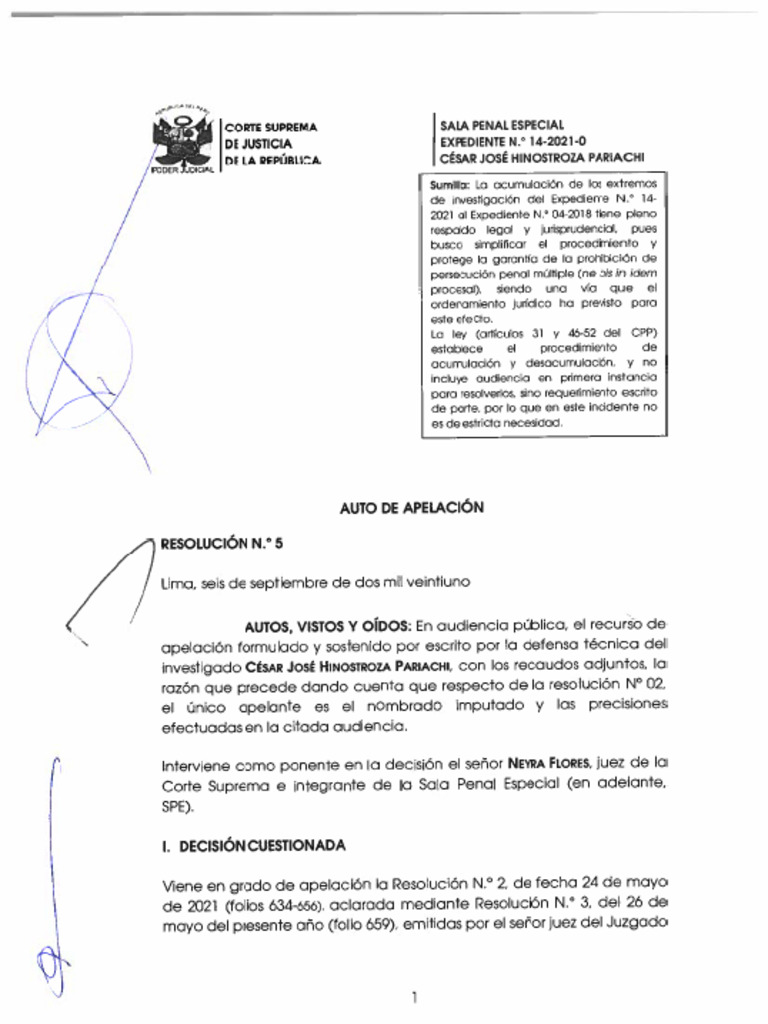 5 Resolución Final Hinostroza | PDF