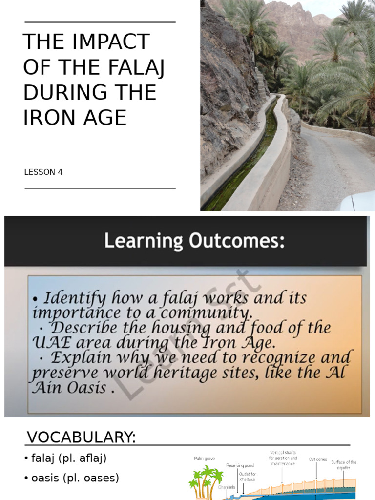 Falaj System (NOTES, | PDF | United Arab Emirates | Fresh Water