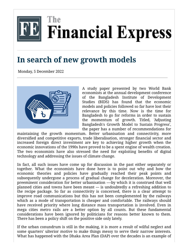 In Search of New Growth Models | PDF | Economies
