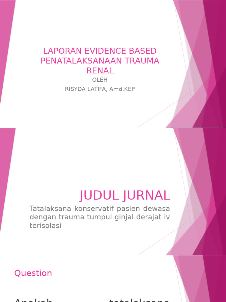 Ebn Trauma Renal | PDF